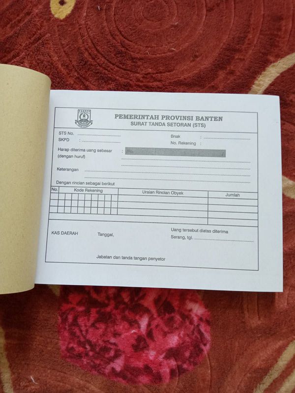 Cetak Surat Tanda Setoran (Sts)