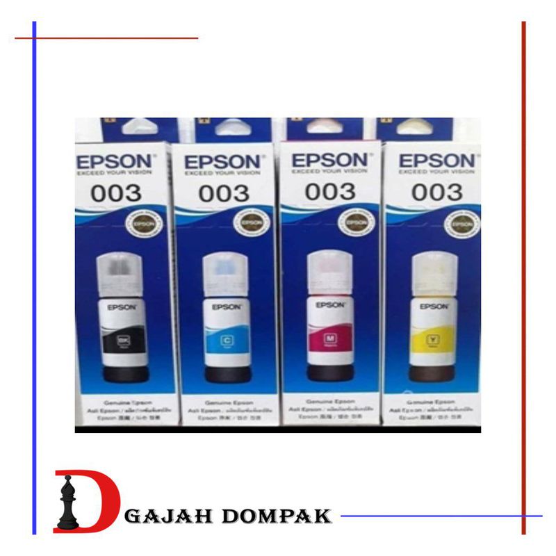 Tinta epson 003 Original. L3110, L3150, L3160 - Biru
