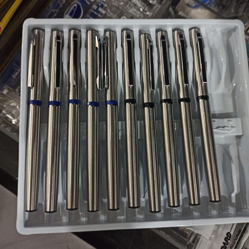 BOLPOIN / BOLPOINT PENTEL BIASA WARNA BIRU DAN HITAM - Biru