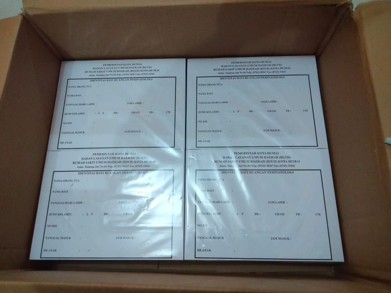 CETAKAN BLANGKO IDENTITAS BAYI PERINATOLOGI