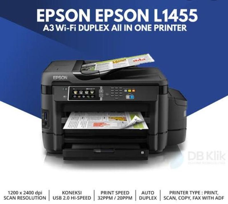 Epson Printer L1455 (A3, PSC, Fax, Wifi, LAN, ADF)