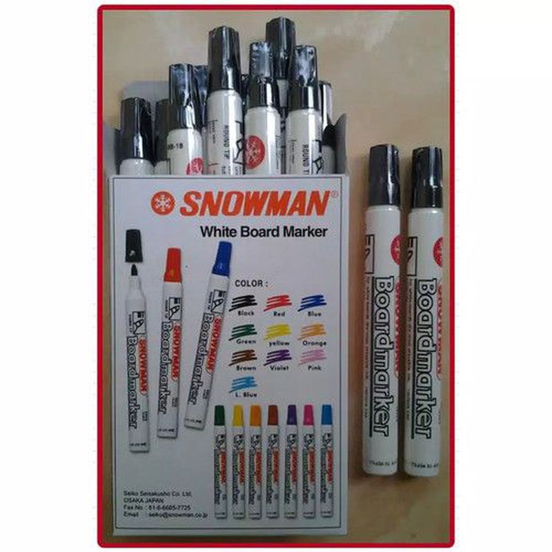 Spidol Whiteboard Snowman