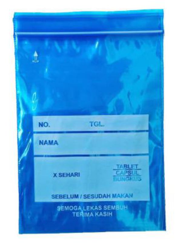 KLIP PLASTIK OBAT - 10 X 15