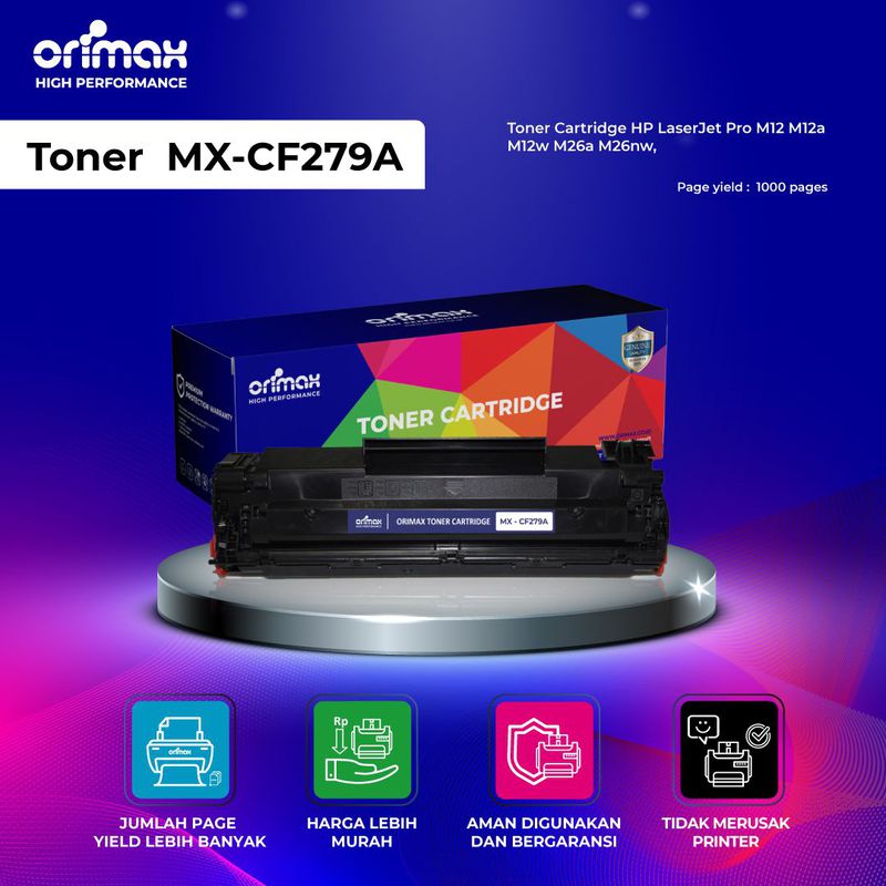 Orimax Toner MX-CF279A for HP LaserJet Pro M12, M12a/w, M26a, M26nw