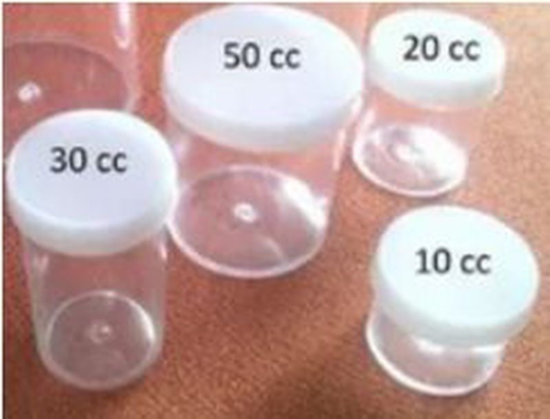 POT URINE TUTUP PUTIH - 50ml