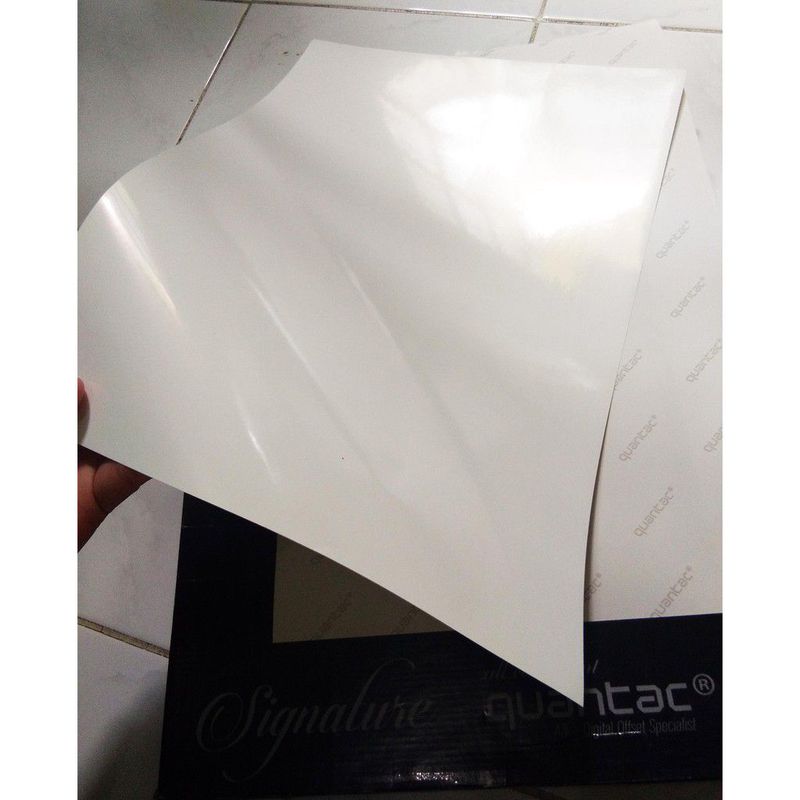 Kertas A3 Stiker Quantac Transparan