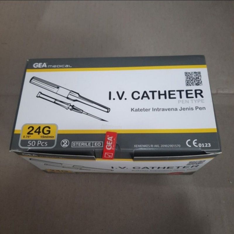 I.V Catheter No 24G Gea