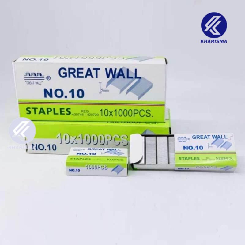 Isi Staples Kecil No 10 Great Wall Stapler Small