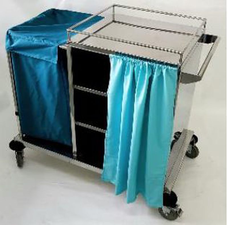 DR. PRO LAUNDRY TROLLEY/LINEN TROLI DP-01 - STAINLESS
