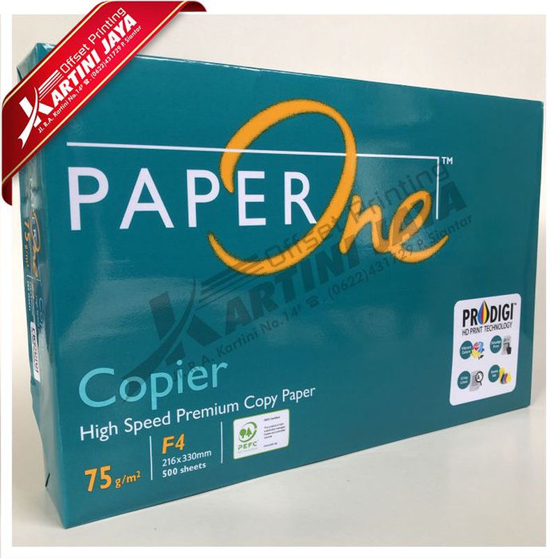 KERTAS F4 70gsm PAPER ONE