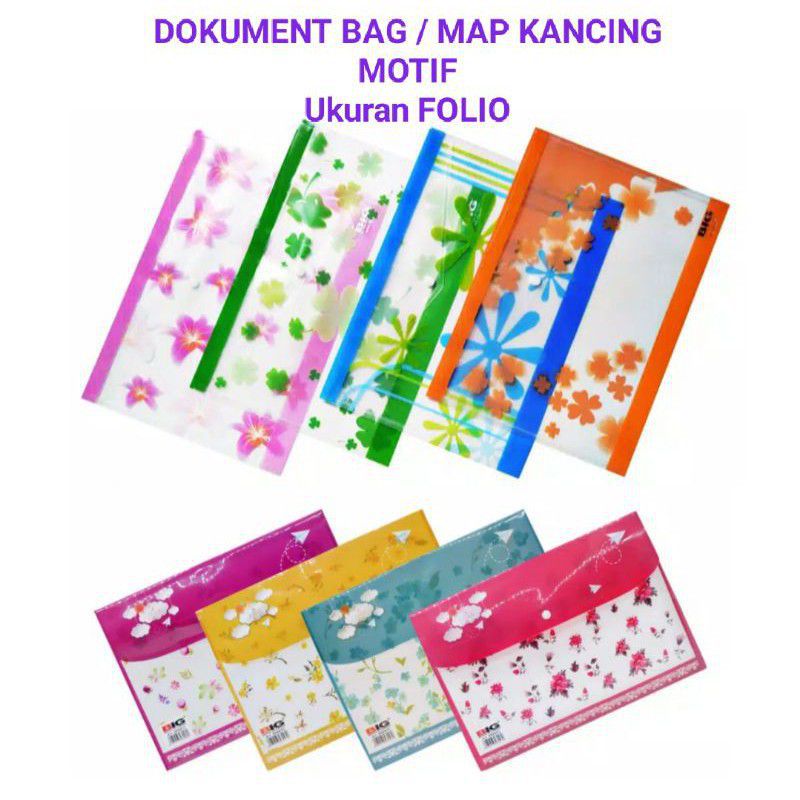 Map Plastik Kancing Motif Big