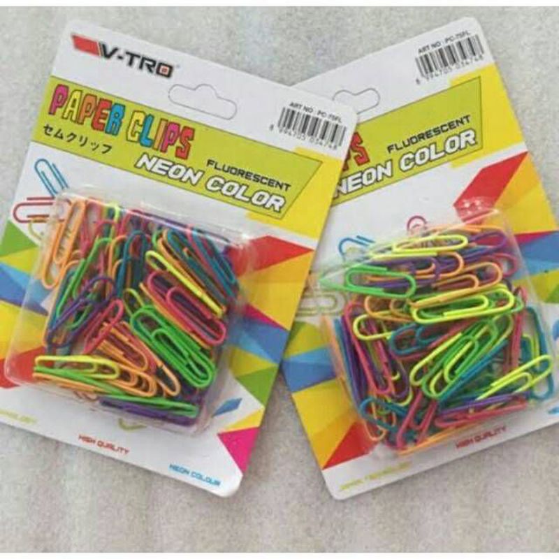 Paper Clip warna warni no 1
