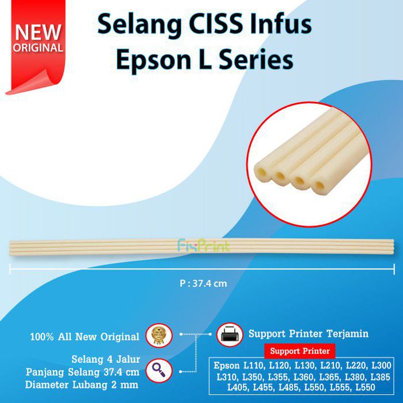 Selang CISS infus Printer Epson L Series + pasang