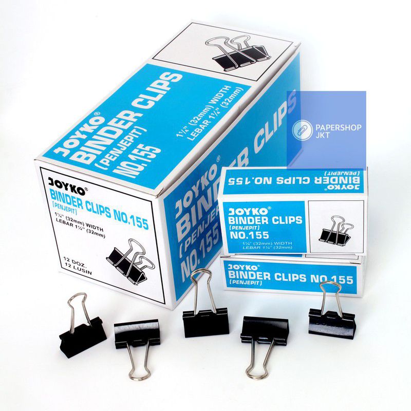 BINDER CLIP JOYKO 155 PACK ISI 12 KOTAK)