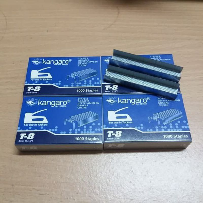 Isi Staples Stapler Tembak Ukuran T-8 Kangaro