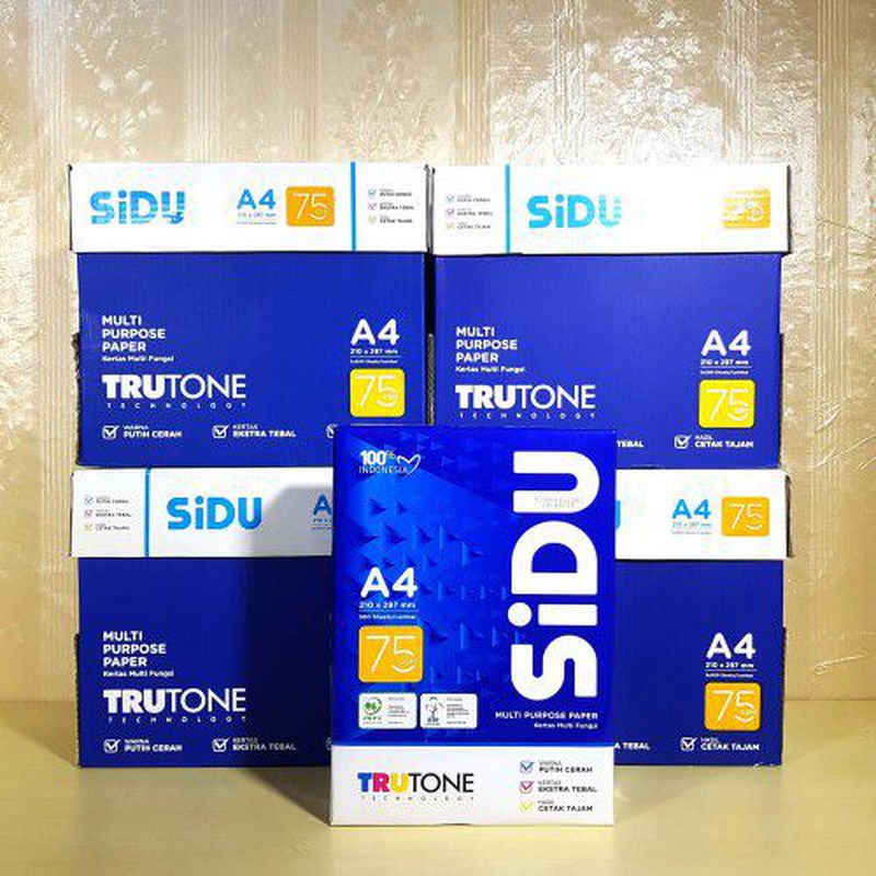 KERTAS HVS SIDU A4 75 GR