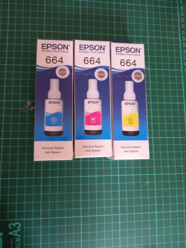 Tinta Warna Epson 664 (Biru, Merah, Kuning)