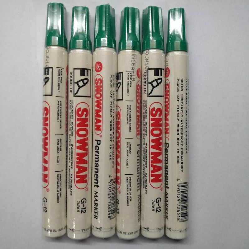 SPIDOL SNOWMAN PERMANENT G-12 HIJAU