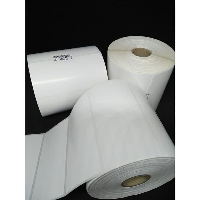 LABEL S.COAT WHITE 5CM x 10CM - Putih