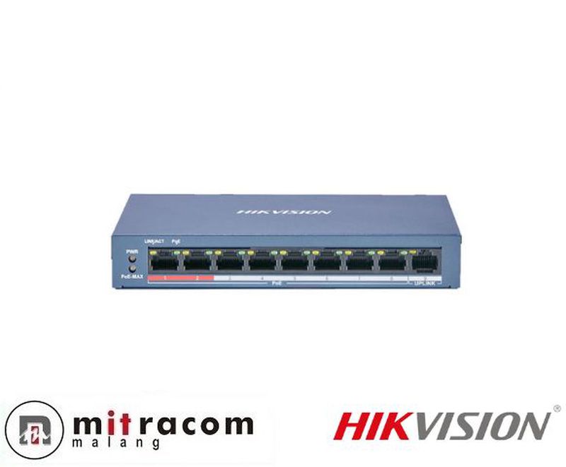 POE Switch Hub 8 Port Hikvision DS3E1309P-EI