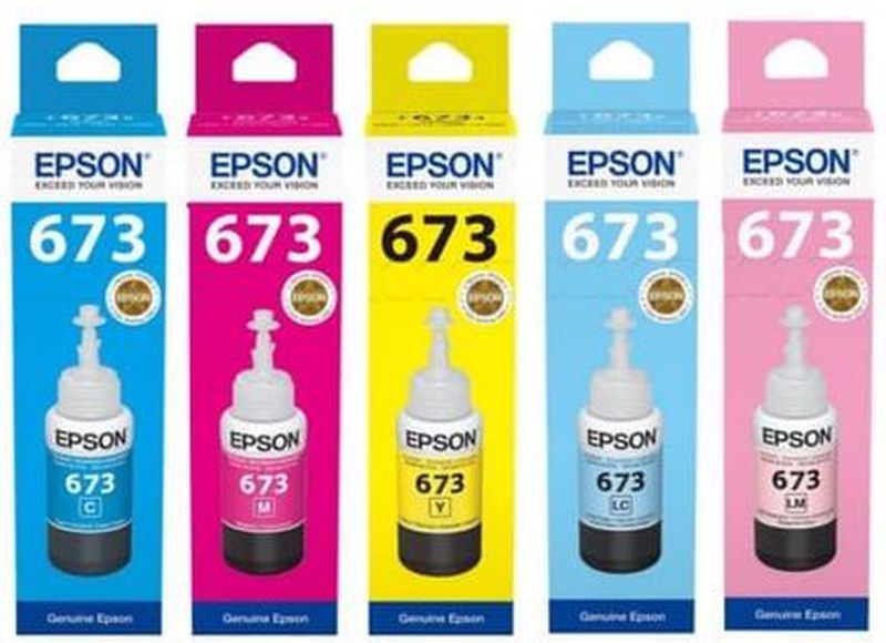 TINTA EPSON 673 C,M,Y,LC,LM