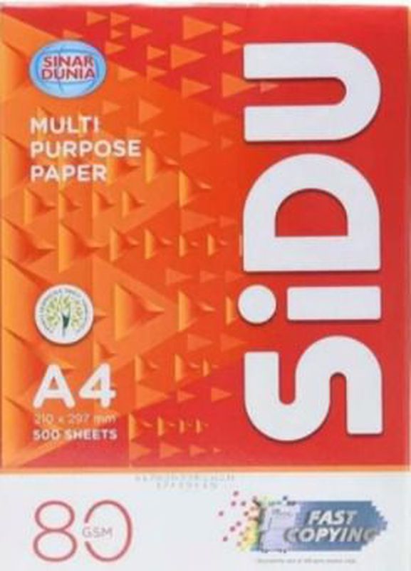 KERTAS HVS A4 80 G SIDU