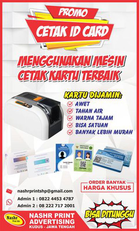 KTA/ ID CARD - 1 Muka