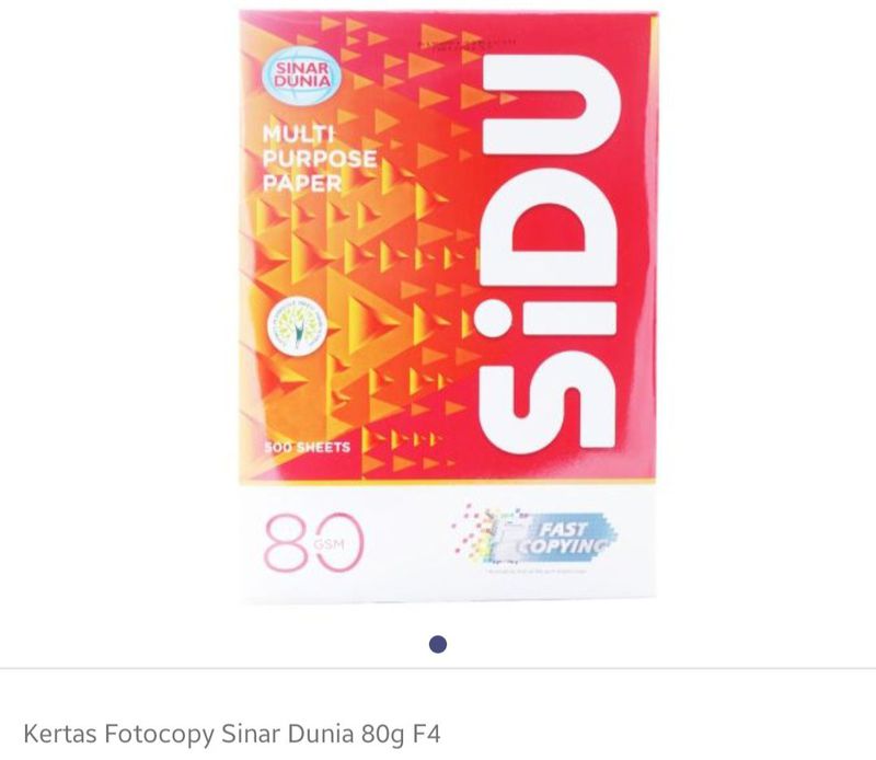 kertas hvs ukuran F4 80gsm
