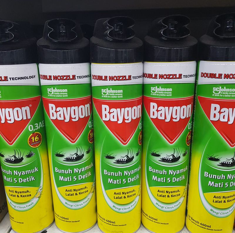 Baygon Spray 600ml - Kuning