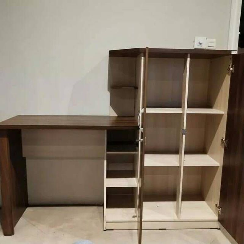 Meja tulis Kerja / belajar Komputer Astrobox Epsilon WS2 + rak lemari