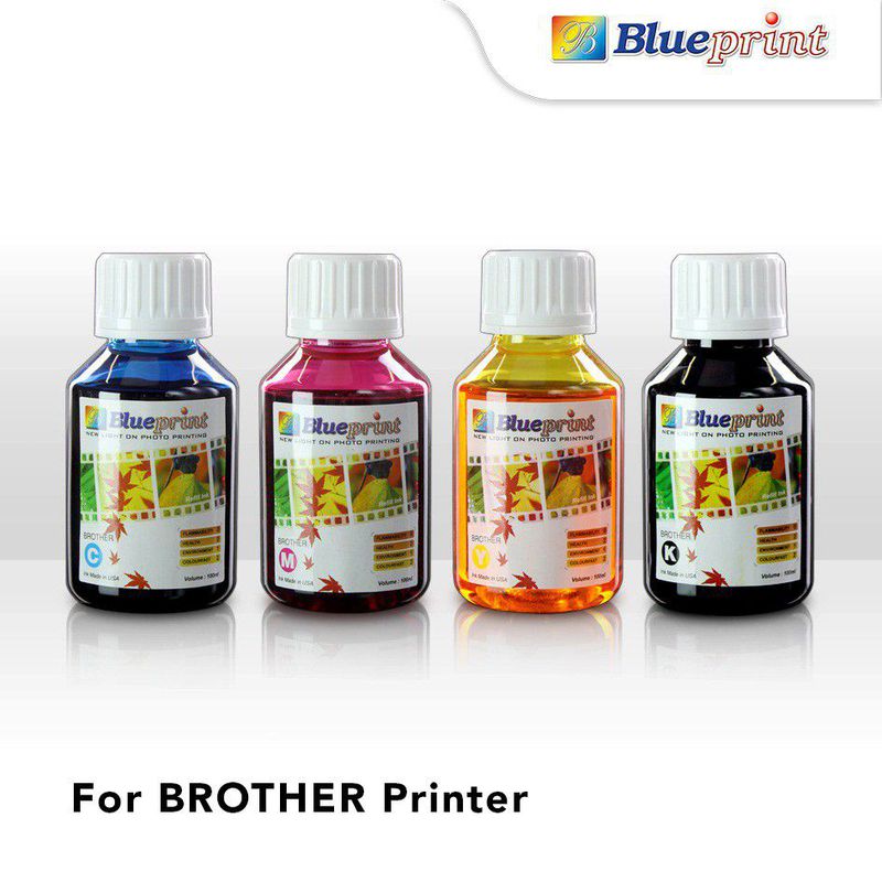 Tinta BLUEPRINT (100ml) untuk Printer Brother - Merah