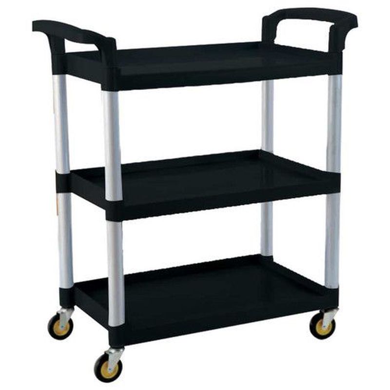 Three Step Trolley Black