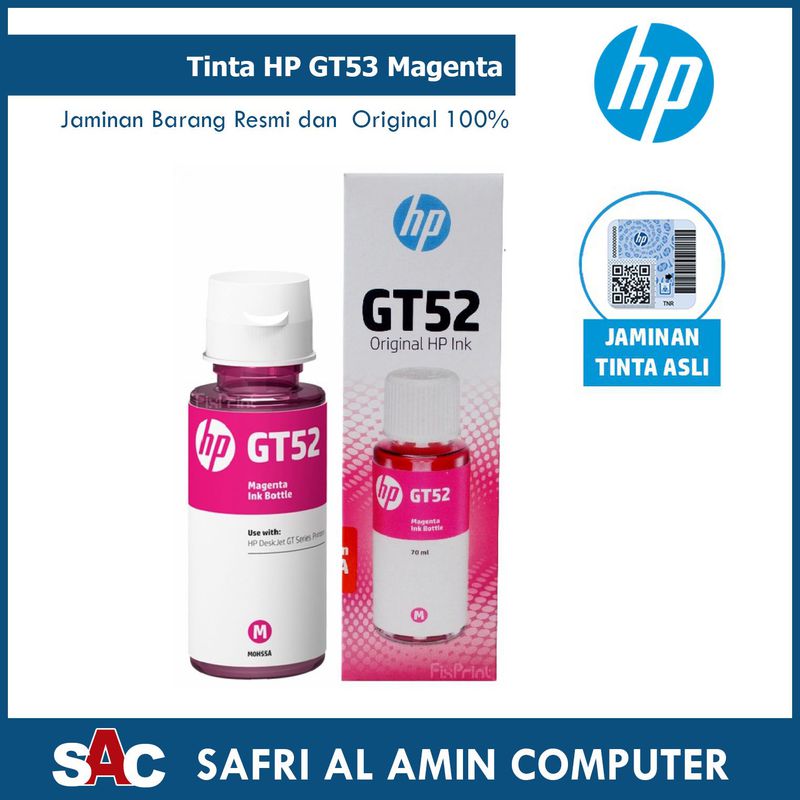 Tinta HP GT52 Colour - Cyan
