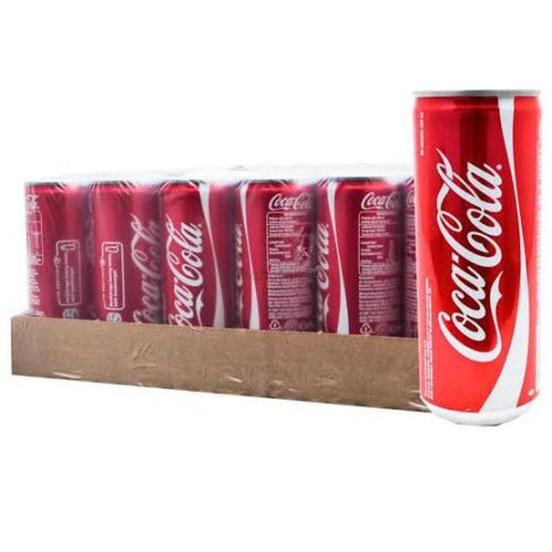 Coca Cola kaleng 330 mL isi 24 Pcs