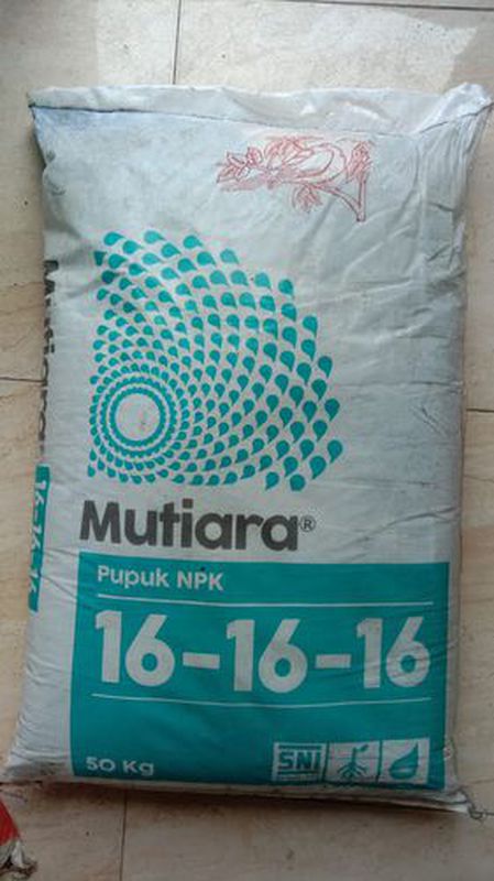 NPK Mutiara 16-16-16 Kemasan 50 Kg