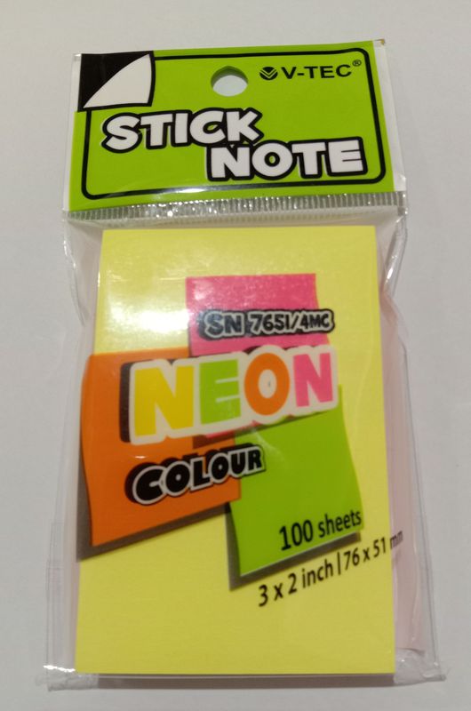 Stick Notes 51x76mm V-tec