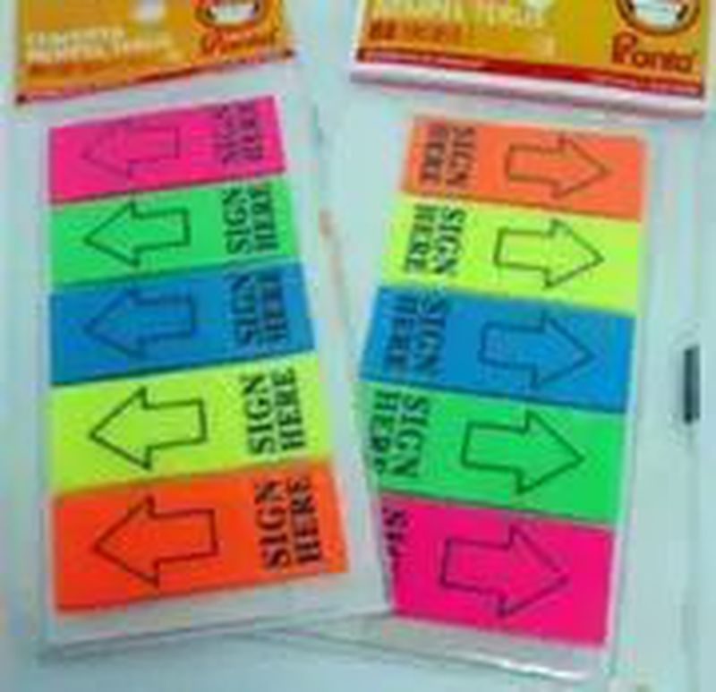 STICK NOTE PRONTO SIGN HERE