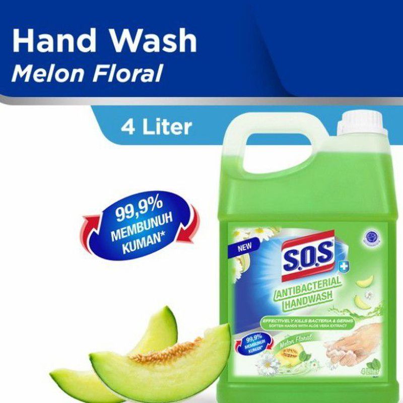 SABUN CUCI TANGAN GALON SOS HANDWASH 4 LITER JIRIGEN HANDSOAP