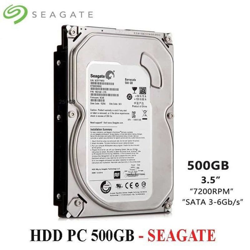 HDD PC Internal Seagate 500GB
