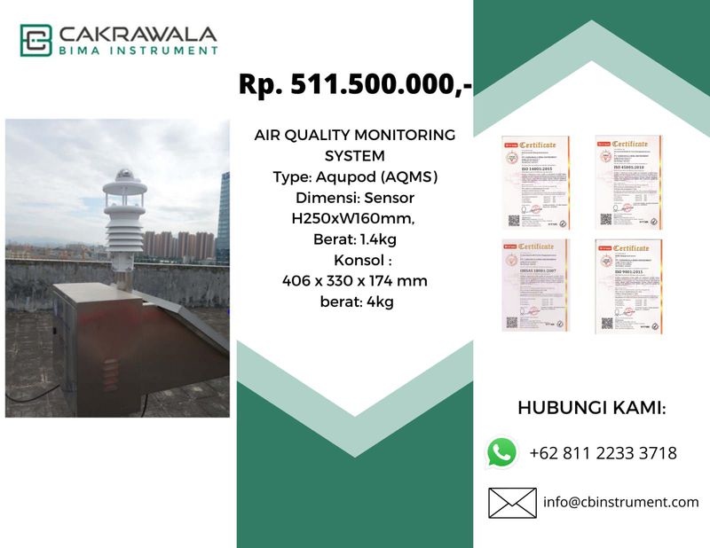 AIR QUALITY MONITORING SYSTEM Type Aqupod (AQMS)