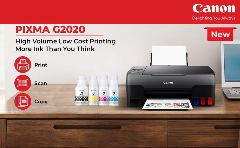 PRINTER INKJET CANON PIXMA G2020 ( Print,Scan,Copy - Tinta Canon GI-71 ...