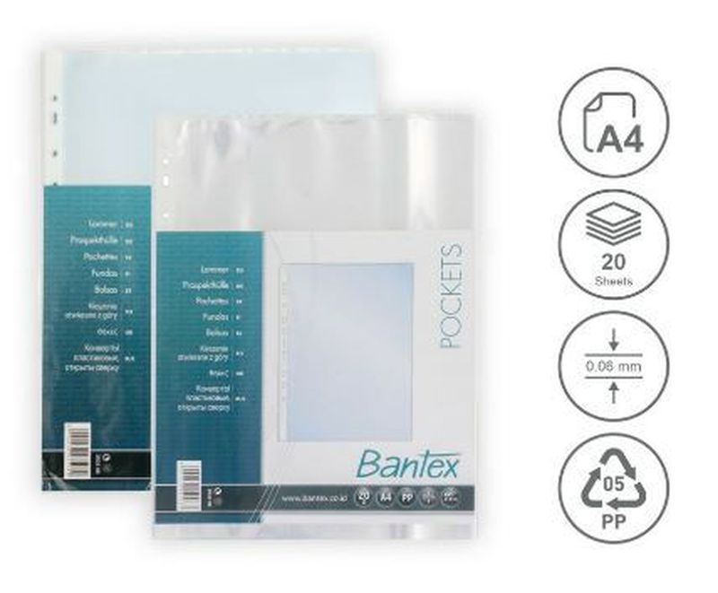 Map Plastik Lobang Folder Merk Bantex