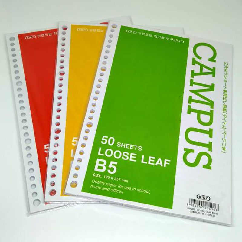 LOOSE LEAF B5 KIKY 50 SHEETS
