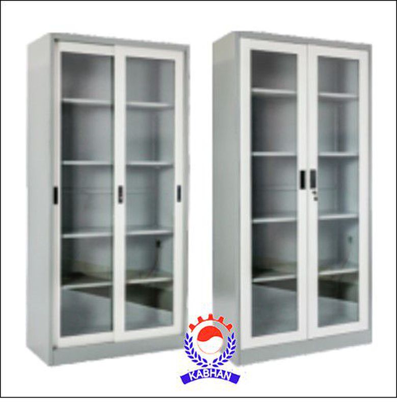 Lemari Besi 2 pintu kaca - Pintu Geser