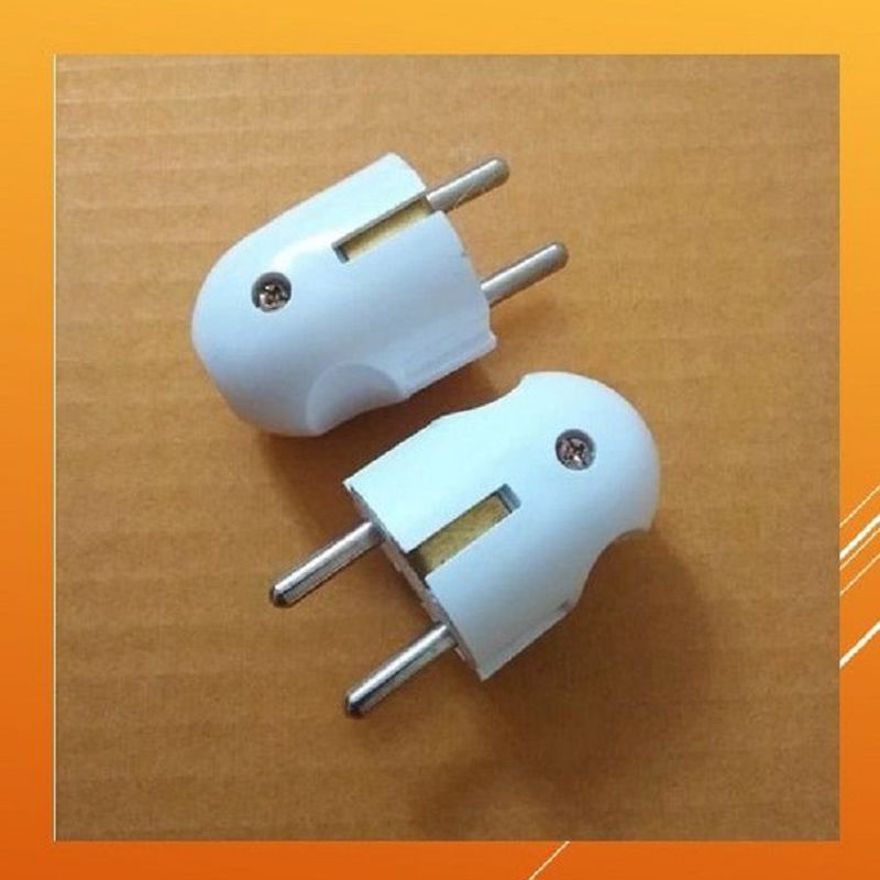 Steker Putih Arde/Colokan Listrik - Broco