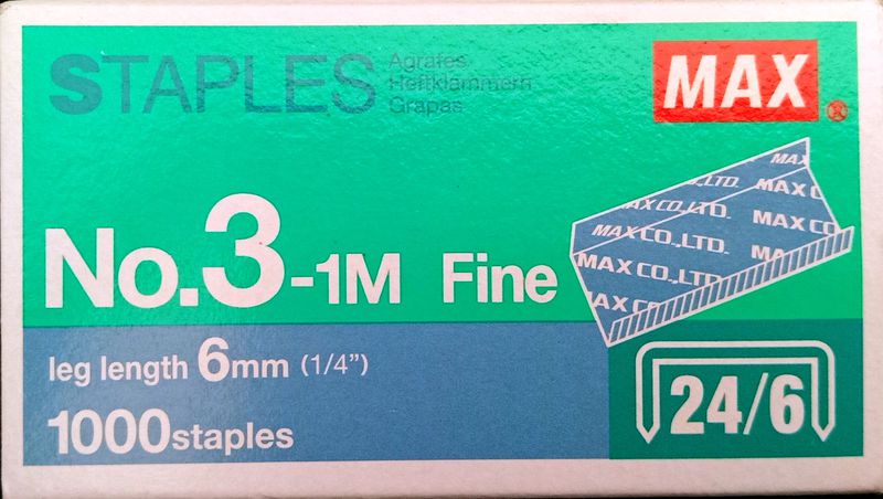 ISI STAPLES MAX NO.3