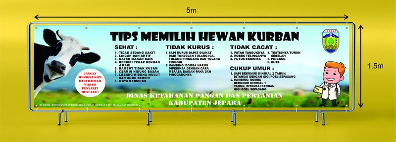 banner MMT Ukuran 5x1,5 meter