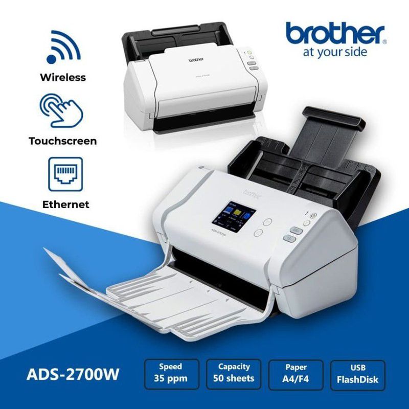 SCANNER BROTHER ADS 2700W Wifi /ADF-50 sheet