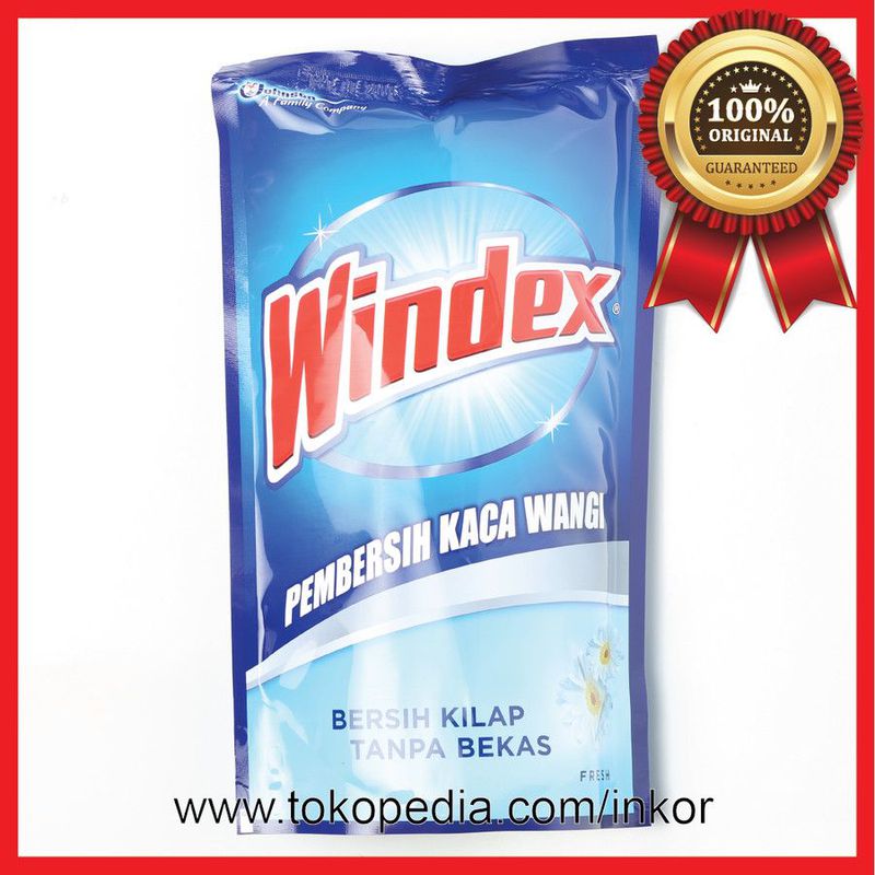 WINDEX PEMBERSIH KACA WANGI FRESH BIRU POUCH 800ML