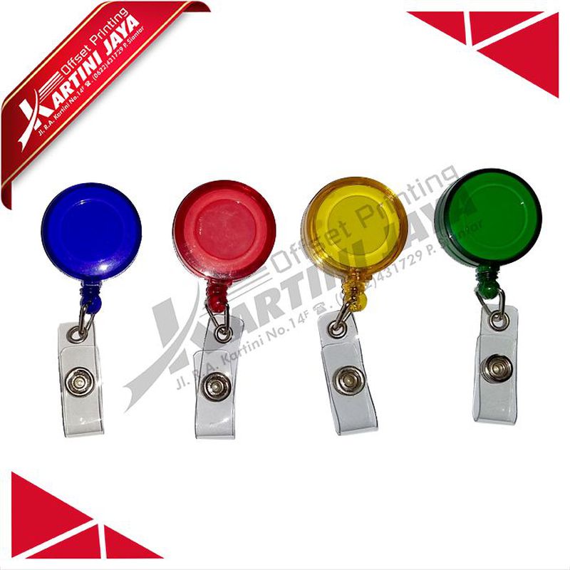 YOYO GANTUNGAN ID Card Merah,BIRU,KUNING,HIJAU
